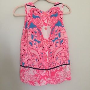 Lilly Pulitzer | Tops | Lilly Pulitzer Iona Shell In Engineered Safari ...